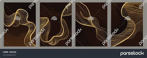 وکتور پس زمینه هنری خط طلای لوکس طراحی کانتور مدرن مینیمالیستی طراحی هنر انتزاعی معاصر برای هنر