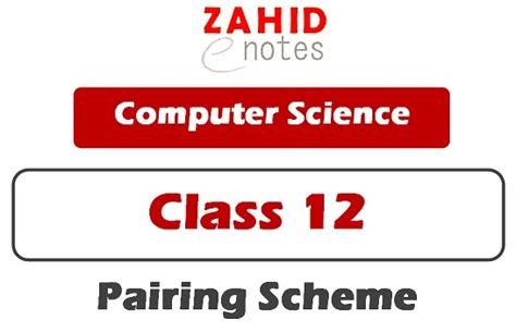 2nd Year Computer Paper Scheme 2025 Zahid Notes