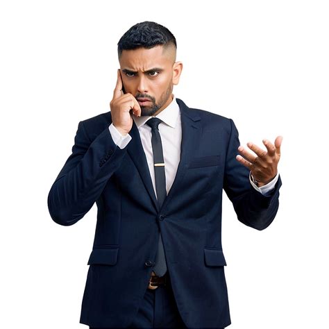 Download Serious Conversation Person Png 43