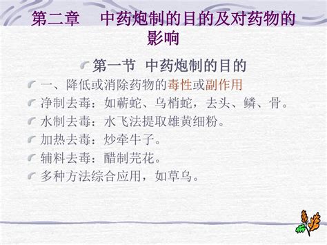 中药炮制的目的及对药物的影响word文档在线阅读与下载免费文档