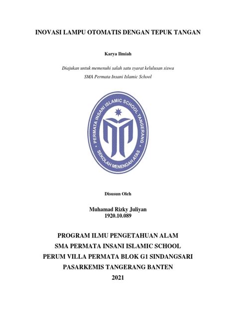 Inovasi Lampu Otomatis Dengan Tepuk Tangan Pdf