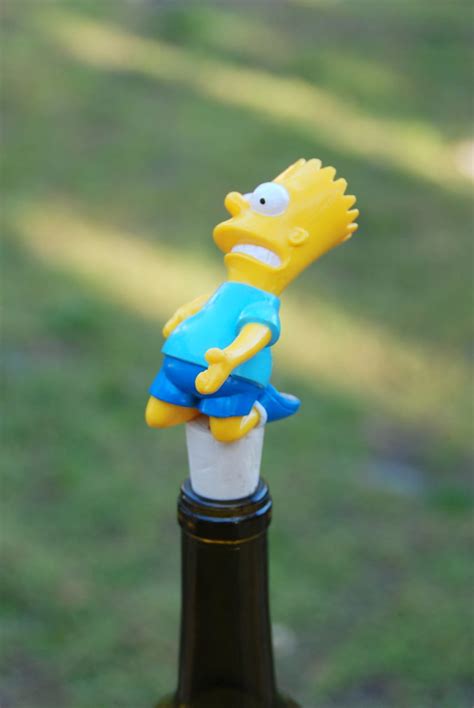 Bart Simpson Wine Bottle Stopper The Simpsons Etsy