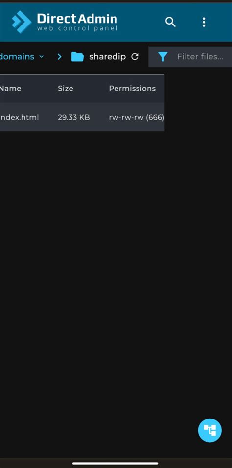 Bug Broken File Manager Layout On Mobile Directadmin Forums