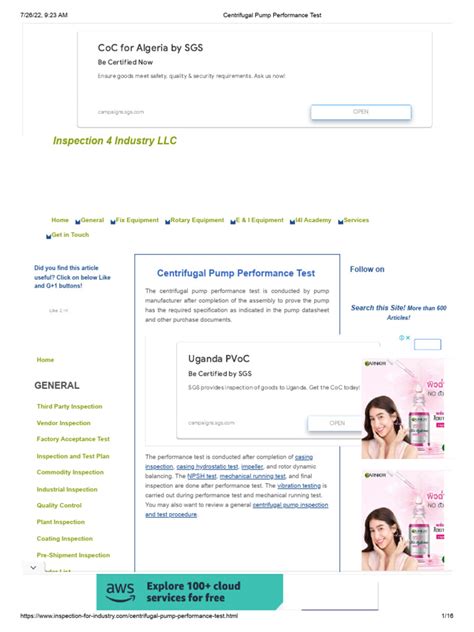 Centrifugal Pump Performance Test Download Free Pdf Pump