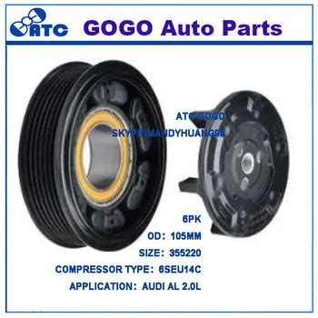 High Quality Air Conditioning Denso 6seu14c Compressor Clutch ...