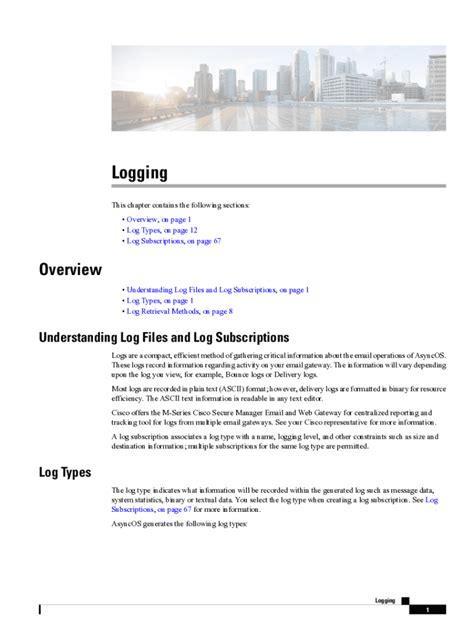Fillable Online Documentspubdocumentlogging Cisco Logginglogging Cisco · Pdf File Logging