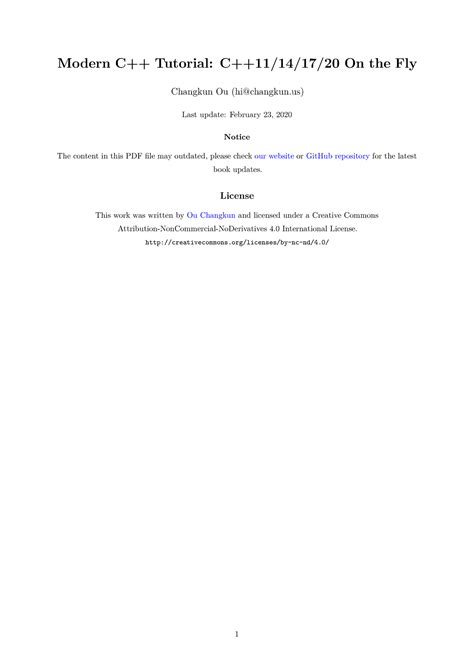 0928 Modern C Tutorial Rtyrtgr Modern C Tutorial C11141720