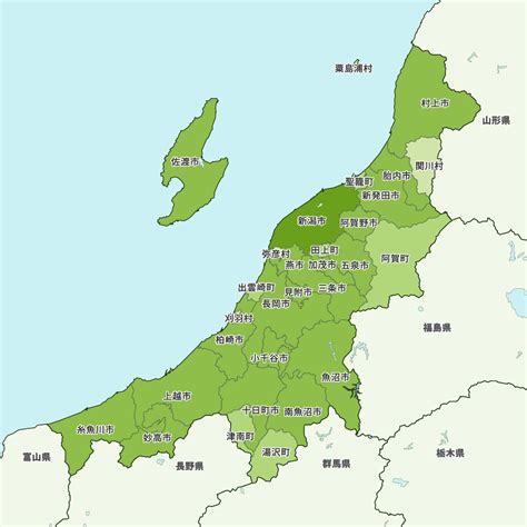 新潟県の地図 Map It マップイット