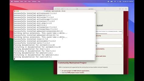 Install Ruby 33 And Rails 71 On Macos 2024 Youtube