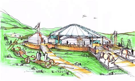 Дэлхийн Төв Азийн нүүдэлчдийн түүх соёлын музей аялал жуулчлалын цогцолборын хэсэгчилсэн