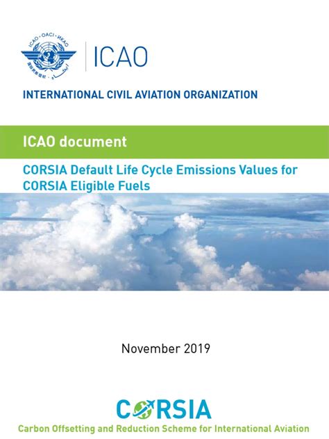 Icao Document 06 Default Life Cycle Emissions Pdf Life Cycle Assessment Sustainable