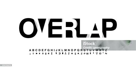 현대 알파벳 글꼴 중복 스타일입니다 서 예 디자인 로고 포스터 초대장 등 타이 포 그래피는 대문자 폰트입니다 벡터 일러스트 레이