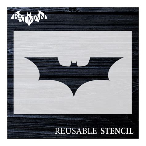 Batman Symbol Stencil N1 Comics And Movie Stencil Nerd And Geek