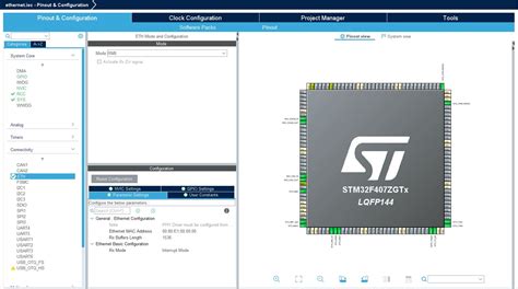 ethernet ping error stmicroelectronics community