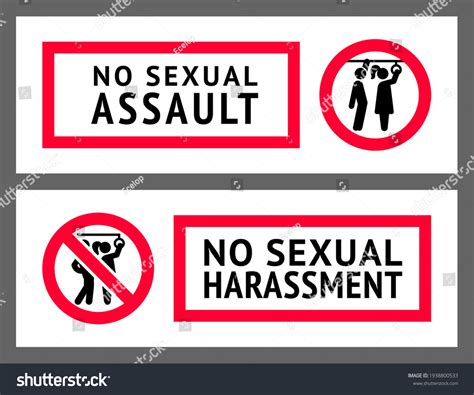 Prohibition Sign Public Transport No Sexual Stock Vector Royalty Free Shutterstock