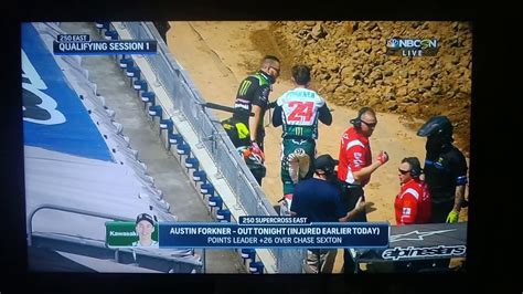 Austin Forkner Crash Nashville Supercross 2019 Youtube