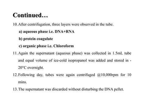 Rna Dna Isolation And Cdna Synthesispptx