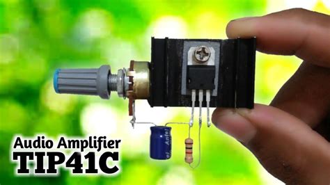 Mini Power Amplifier Circuit Using Tip41c Transistor Simplest