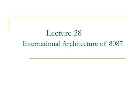 Internal Architecture Of 8087ppt Internal Architecture Of 8087ppt