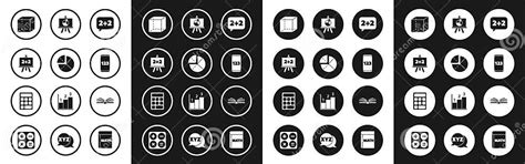 Set Equation Solution Graph Schedule Chart Diagram Chalkboard
