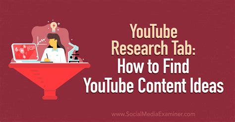 YouTube Research Tab How To Find YouTube Content Ideas Social Media