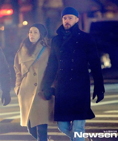 저스틴 팀버레이크x제시카 비엘 무표정한 발렌타인데이 데이트 파파라치컷