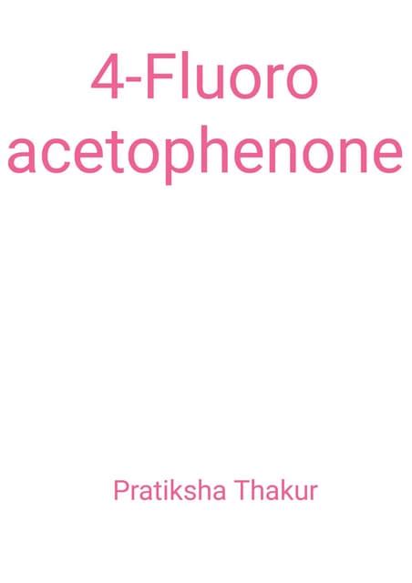 4 Fluoro Acetophenone Pdf