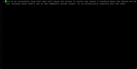 Cant Disable Line Wrapping In Terminal Window Output · Issue 5769 · Vimvim · Github