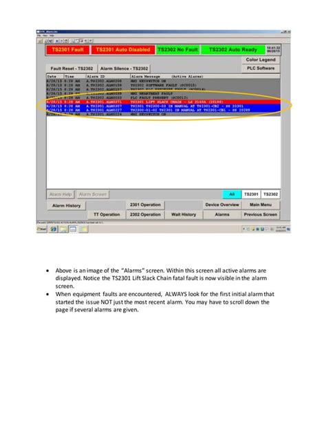 Hmi Alarm Screen Spl Docx Operating Systems Computer Software And