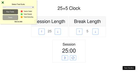 25 5 clock forked codesandbox