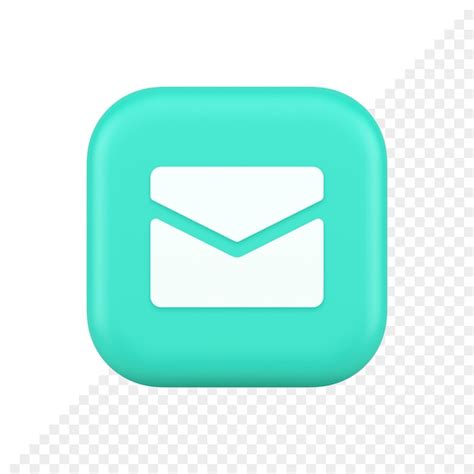 Premium Psd Newsletter Inbox Chat Message Button Remotely Communication Digital Notification