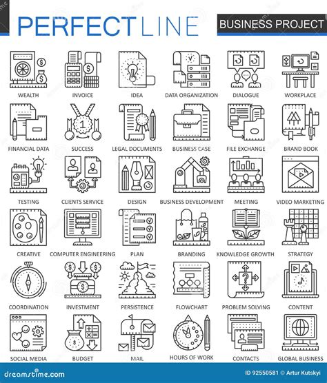 Project Icon Vector From Risk Management Collection Thin Line Project