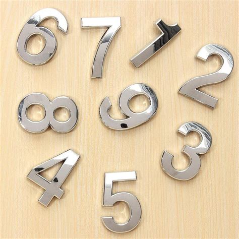 5cm 3d Digits 0 9 Number Stickers3d Numbermetal Grandado 5cm 3d Digits 0 9 Number Stickers3d Numbermetal Grandado
