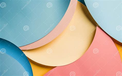 Layers Of Colorful Paper Shapes Create A Dynamic Abstract Composition With A Visually Striking