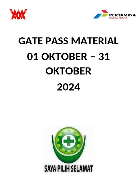 Cover Gate Pass Pdf
