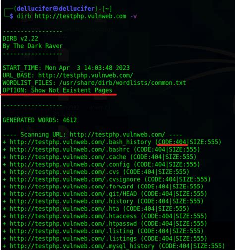 introduction to dirb kali linux geeksforgeeks
