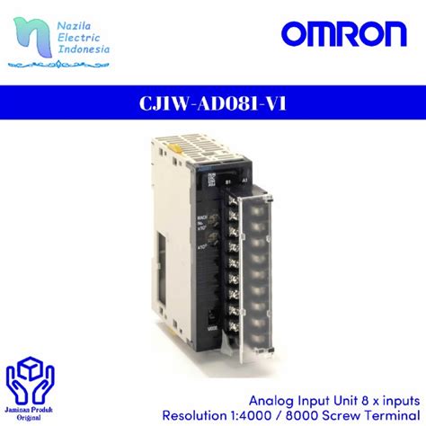 Jual Omron Plc Cj1w Ad081 V1 Analog Input Module Cj1wad081v1 Original