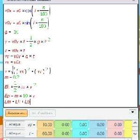 Mathematical Model Display After Writing The Equation In The Download Scientific Diagram