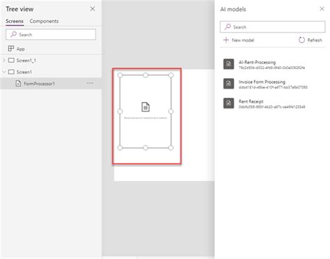 Build Power Apps Canvas App Consuming Form Processing Ai Model Power Platform Ai Builder