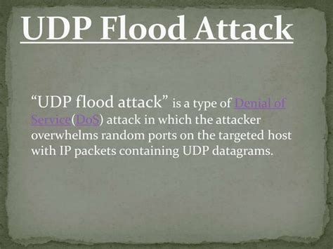 Udp Flood Attackpptx