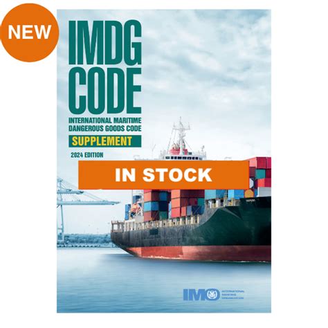 Imdg Code 42 24 Edition 2024 And Supplement E Publication