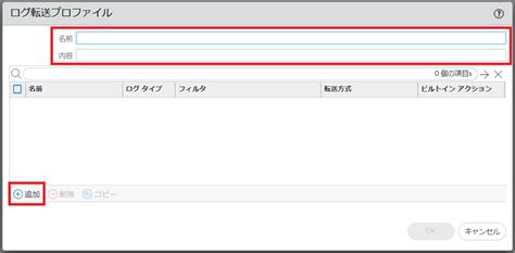 Syslog転送 ポート番号 Syslog ログレベル Cigks