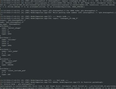Error At Averagepool While Converting Onnx Tensorrt Tensorrt