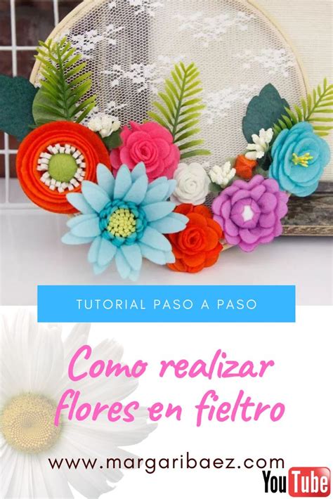 Flores En Fieltro 🌸 Flores Manualidades Fieltro