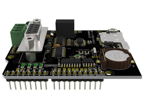 Interface Module Spi To Rs232 Converter Isolated Rtc Sdcard Shield