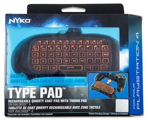 Nyko Ps4 Type Pad Bluetooth Gaming Keyboard Black Nz