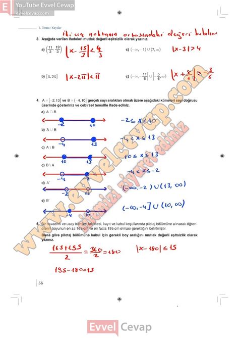 9 Sınıf Matematik Ders Kitabı Cevapları Sayfa 47 48 49 50 51 52 53 54