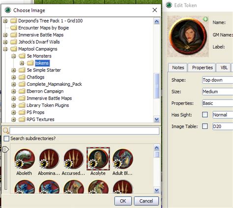 Selecting Rptok Files As Images Results In A Red X Missing Image Issue RPTools