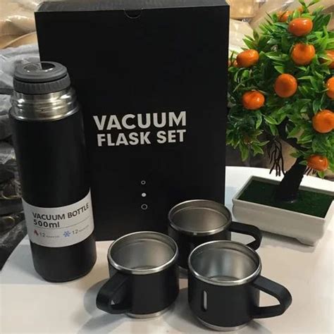 ML Stainless Steel Vaccum Flask Bottel With Cups At Piece In Ahmedabad