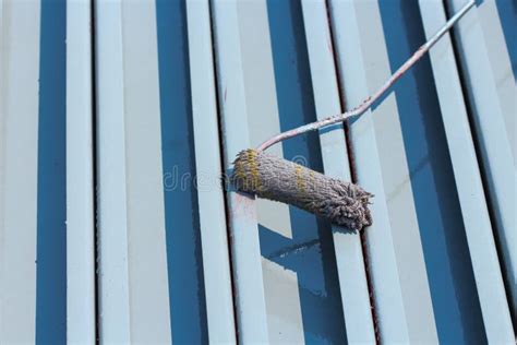 Painted To Prevent Rusting Stock Image Image Of Paintbrush 76932805